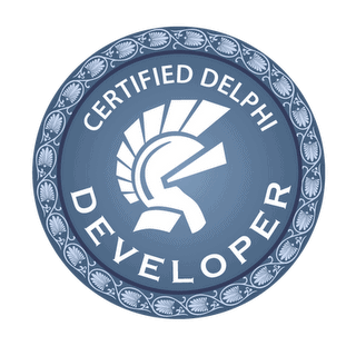 Delphi Certified Developer Logo – Régys Borges da Silveira